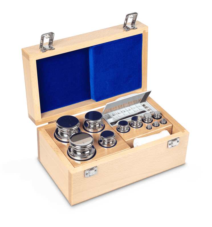 303-07 E1 Class 1mg - 2kg Box Test Weight Set - Inscale Scales ...
